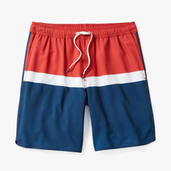 Fair Harbor | Swim | New Fair Harbor The Anchor Trunk In Red Colorblock ...